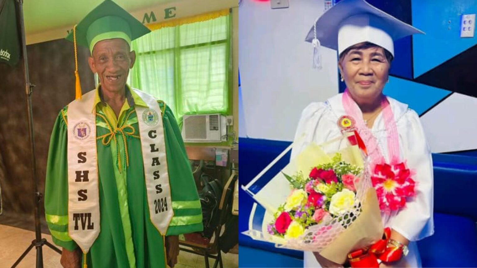 Two Seniors Celebrate High School Graduation In Their Late 60s And 70s ...